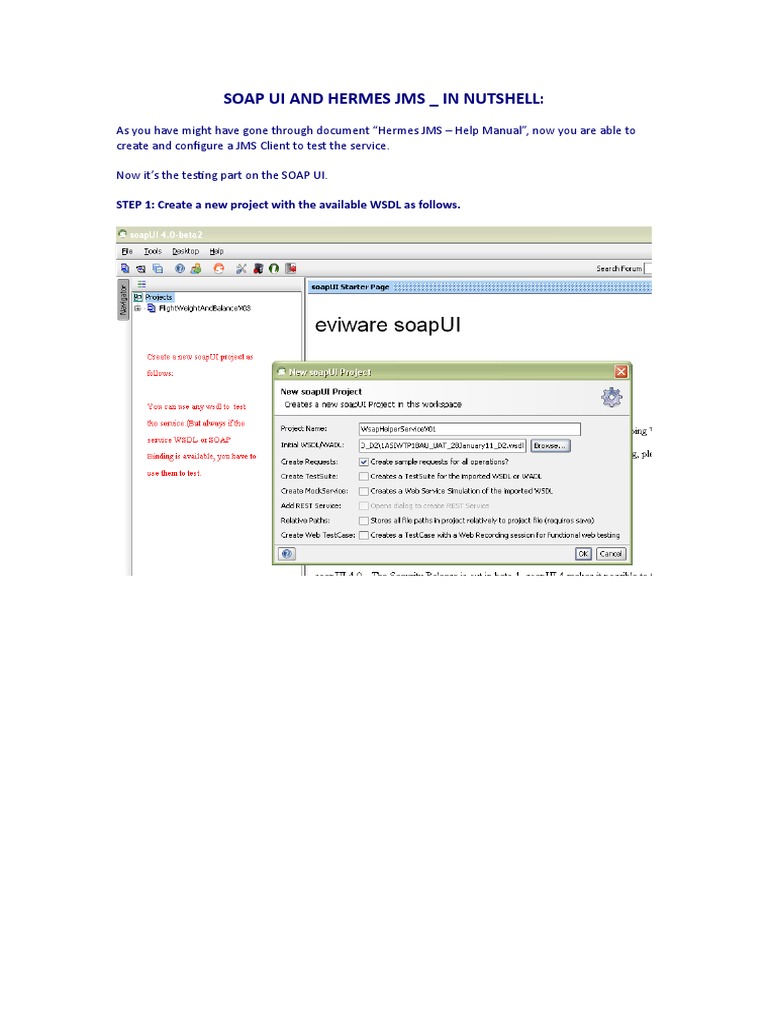 SoapUI and Hermes JMS - in Nutshell | PDF | Technology & Engineering