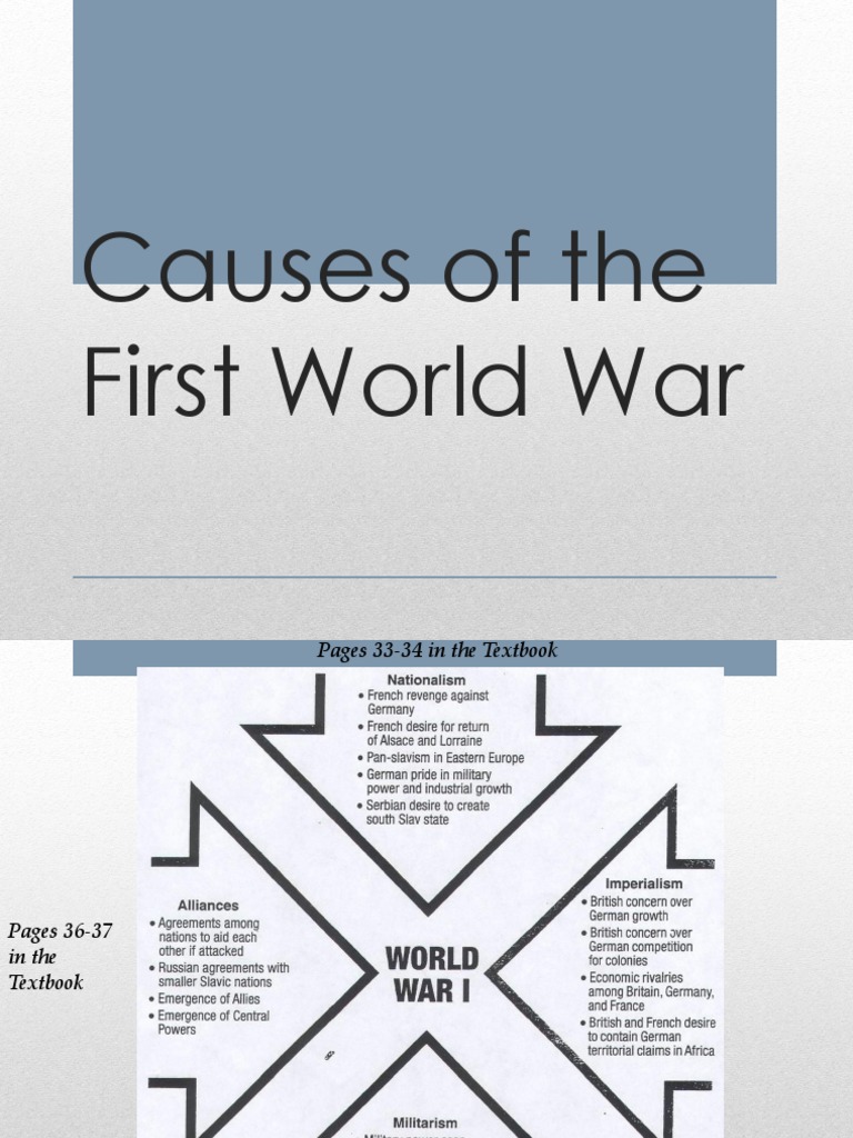Causes of World War I: Alliances & Nationalism | PDF | German Empire ...
