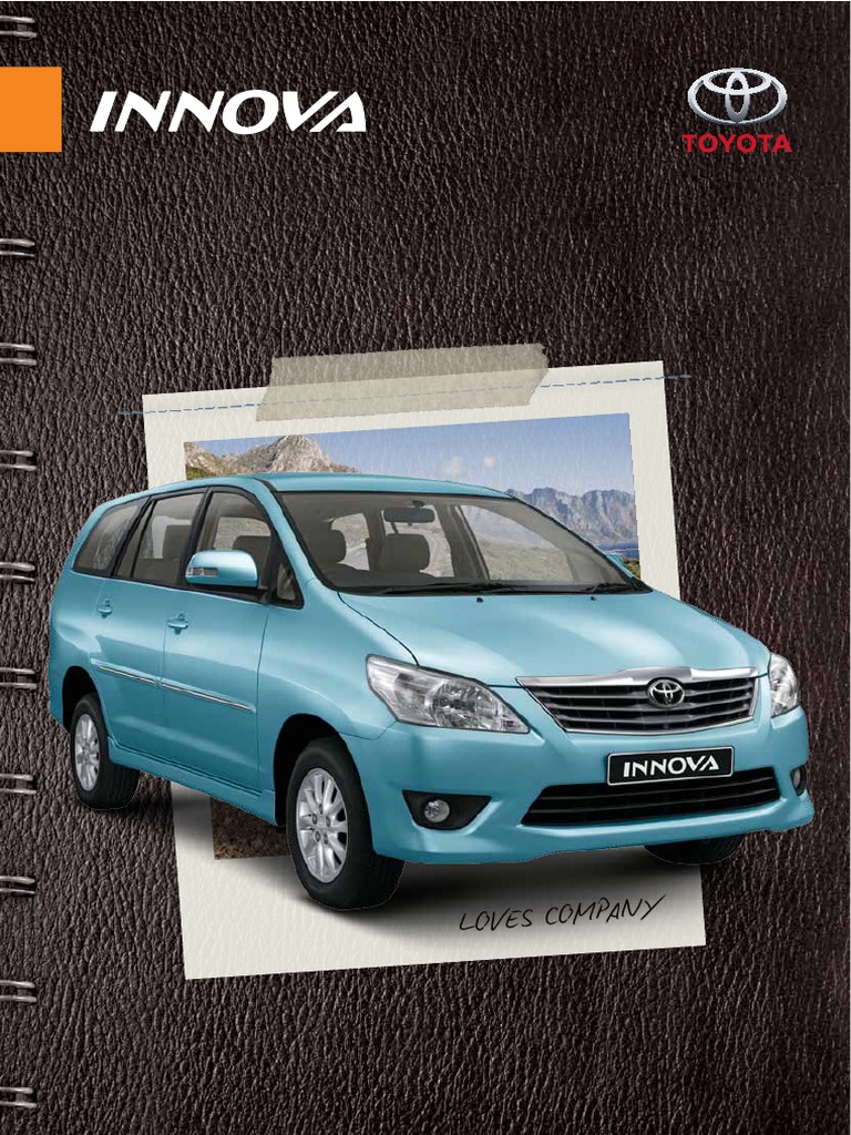 Toyota Innova Brochure | PDF | Fuel Injection | Manual Transmission