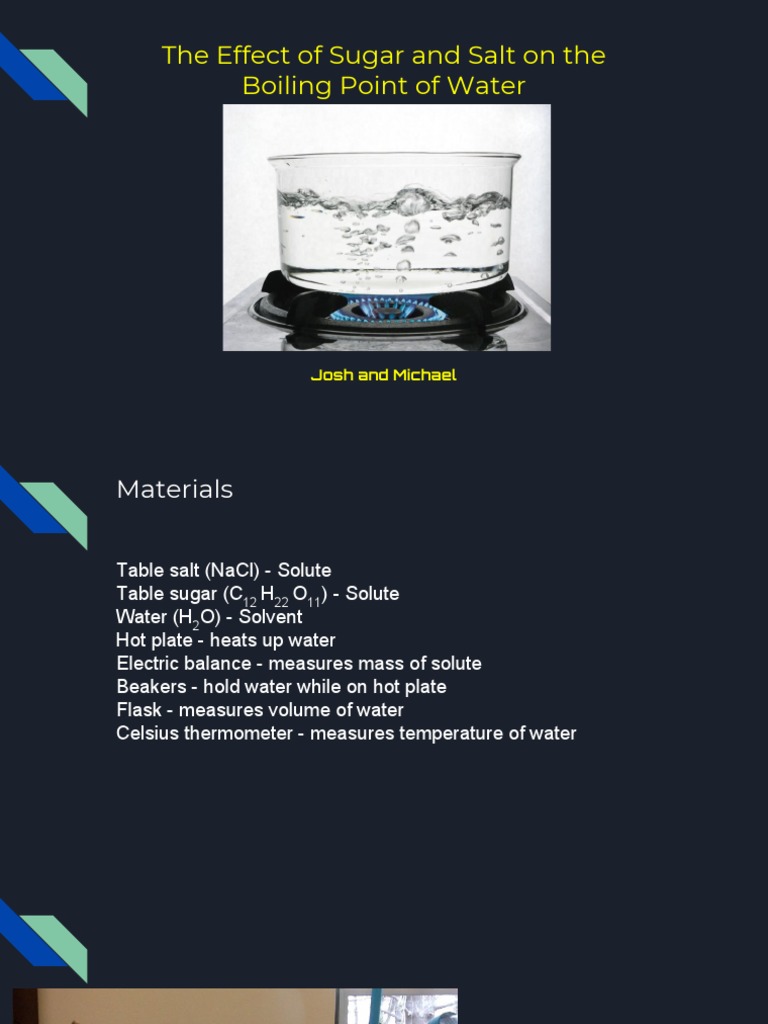 s5 Michael V Joshua T Effect of Table Salt and Table Sugar On The ...