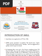 Amul Internship Report | PDF | Dairy | Dairy Products