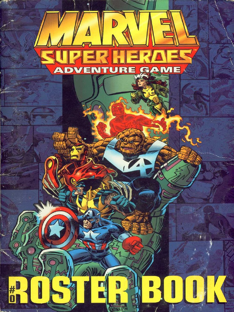 Marvel Super Heroes Adventure Game SAGA RPG Roster Book PDF | PDF