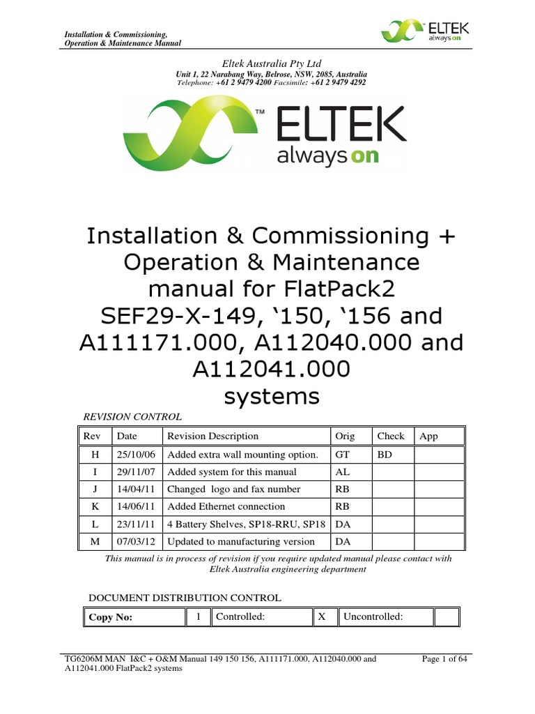 Eltek Flatpack 2 User Manual PDF | PDF | Electrical Connector | Rectifier