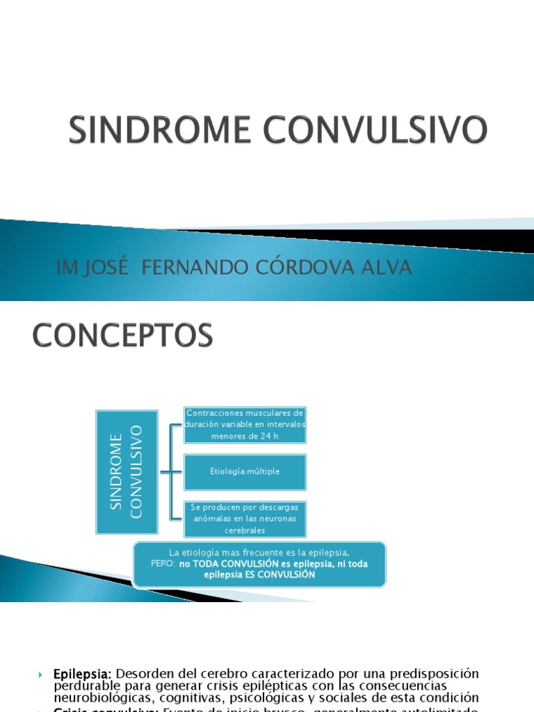 SINDROME CONVULSIVO.ppt | Epilepsia | Neurología