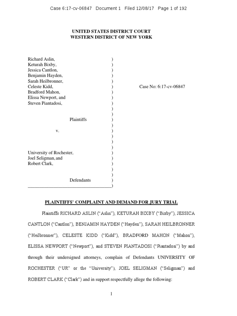 UR Lawsuit by EEOC Complainants | PDF | Complaint | Equal Employment ...