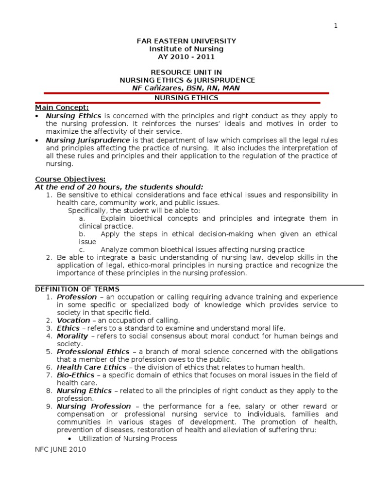 Ethics | PDF | Defamation | Nursing