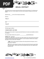 Sexual Contract Agreement Template | PDF