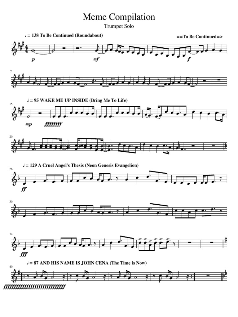 Meme Compilation - Trumpet Solo V6.0 | Music Media | European Music