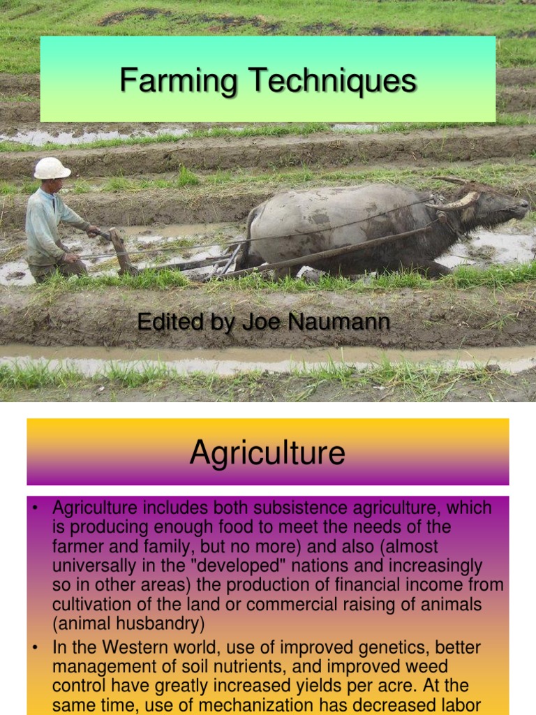 Farming Techniques: Edited by Joe Naumann | PDF
