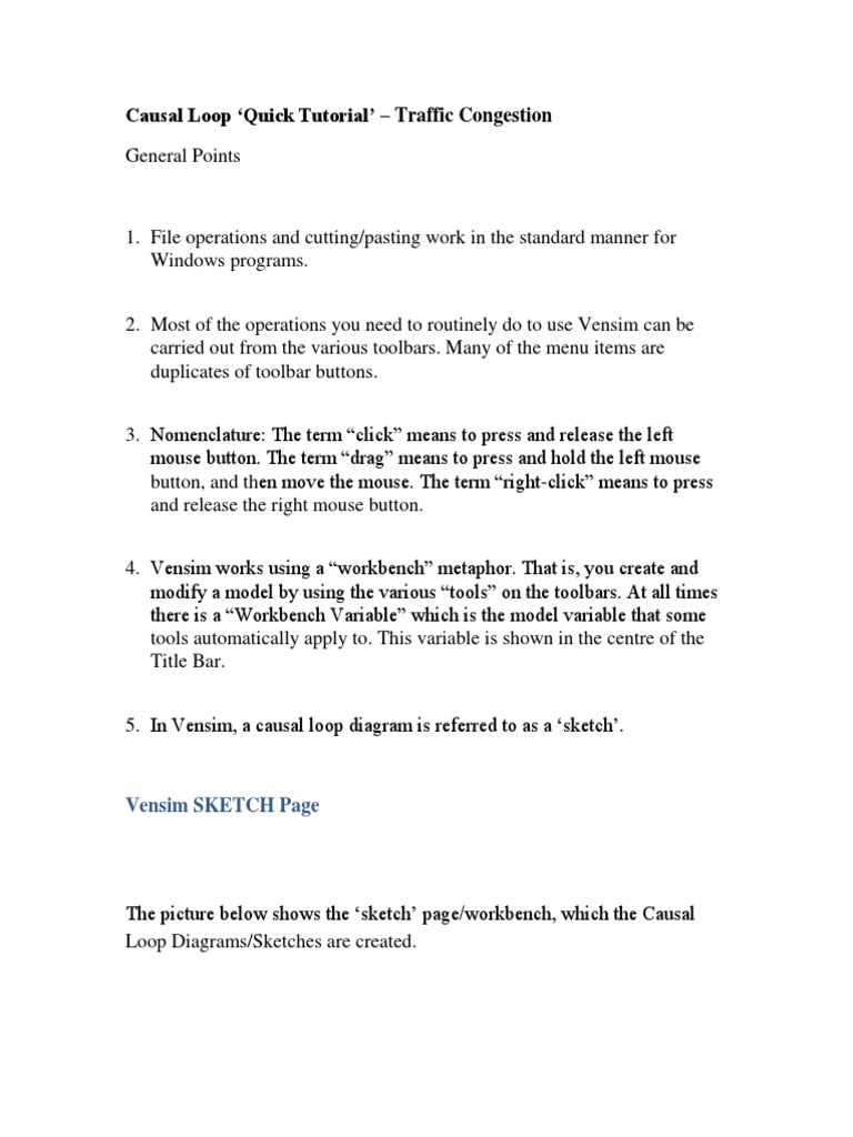 Causal Loop Diagram Tutorial: Traffic | PDF | Traffic | Button (Computing)