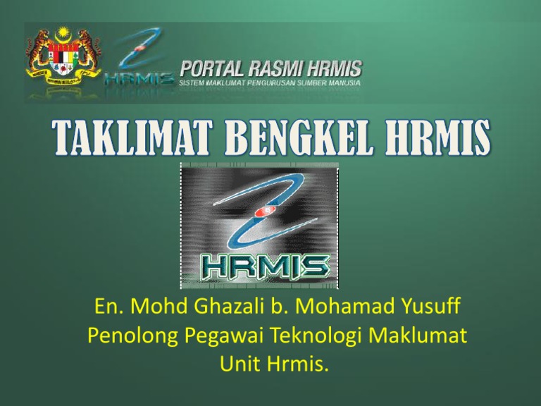 Taklimat Bengkel Hrmis | PDF
