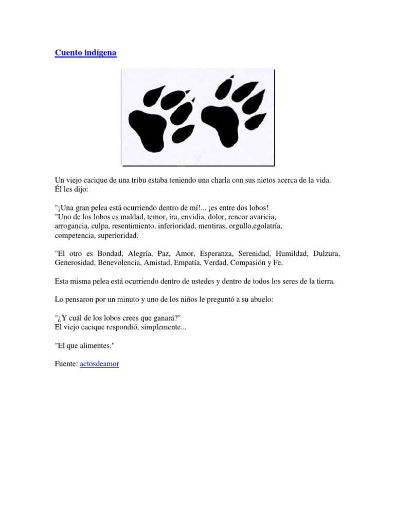 Cuentos Indígenas Cortos para Niños | PDF | Arco iris | Dom