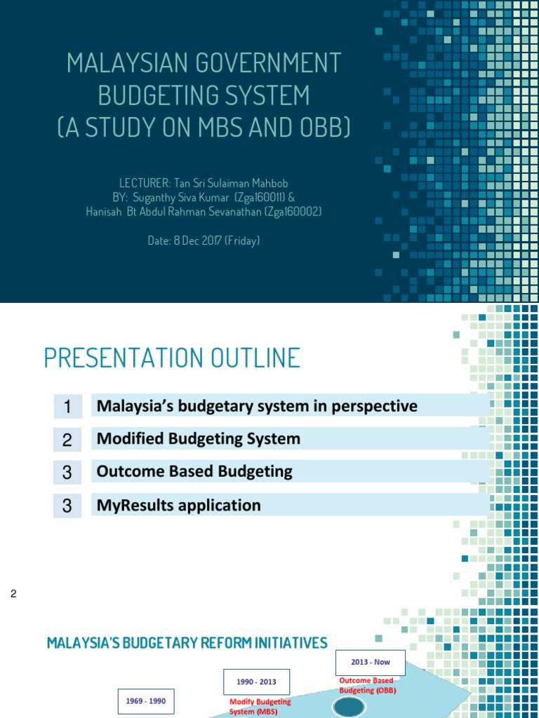 Malaysian Budgeting: MBS and OBB Overview | PDF | Evaluation ...