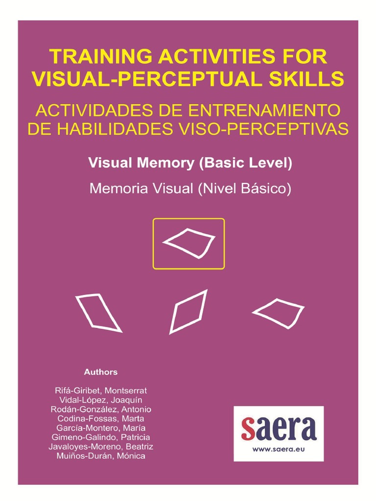 Visual Memory Training Activities | PDF | Working Memory | Memory
