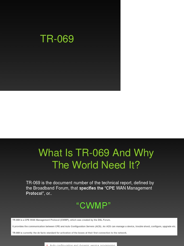 TR-069: CPE WAN Management Protocol Guide | PDF | Soap | Hypertext ...