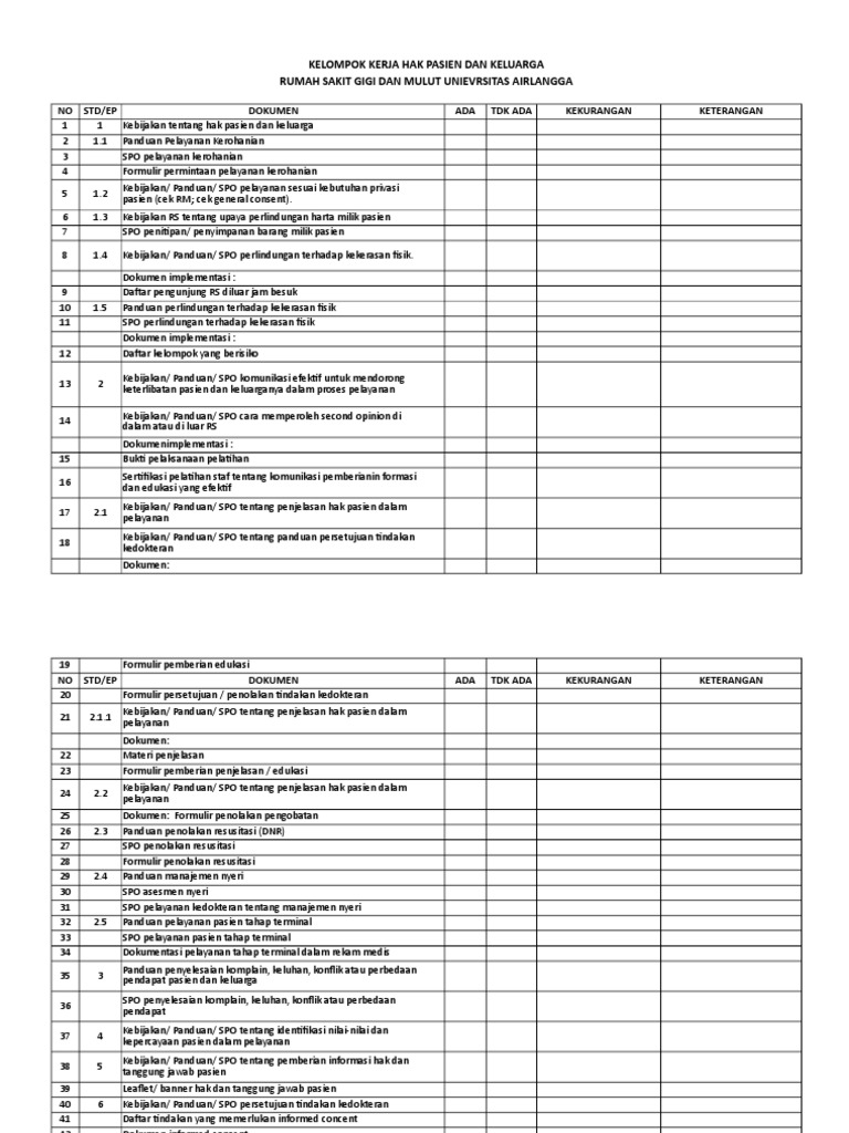 Dokumen Pokja HPK | PDF