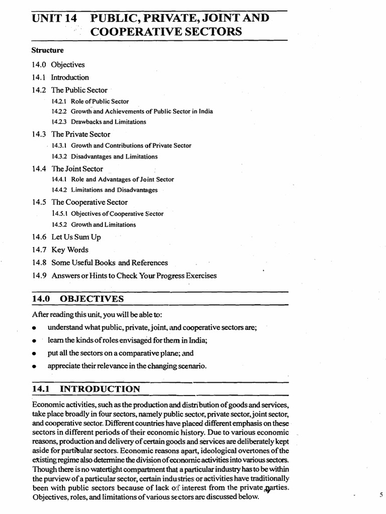 Overview of Economic Sectors in India | PDF | Cooperative | Ownership