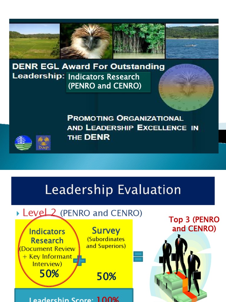 PENRO and CENRO Leadership Indicators | PDF | Leadership | Evaluation