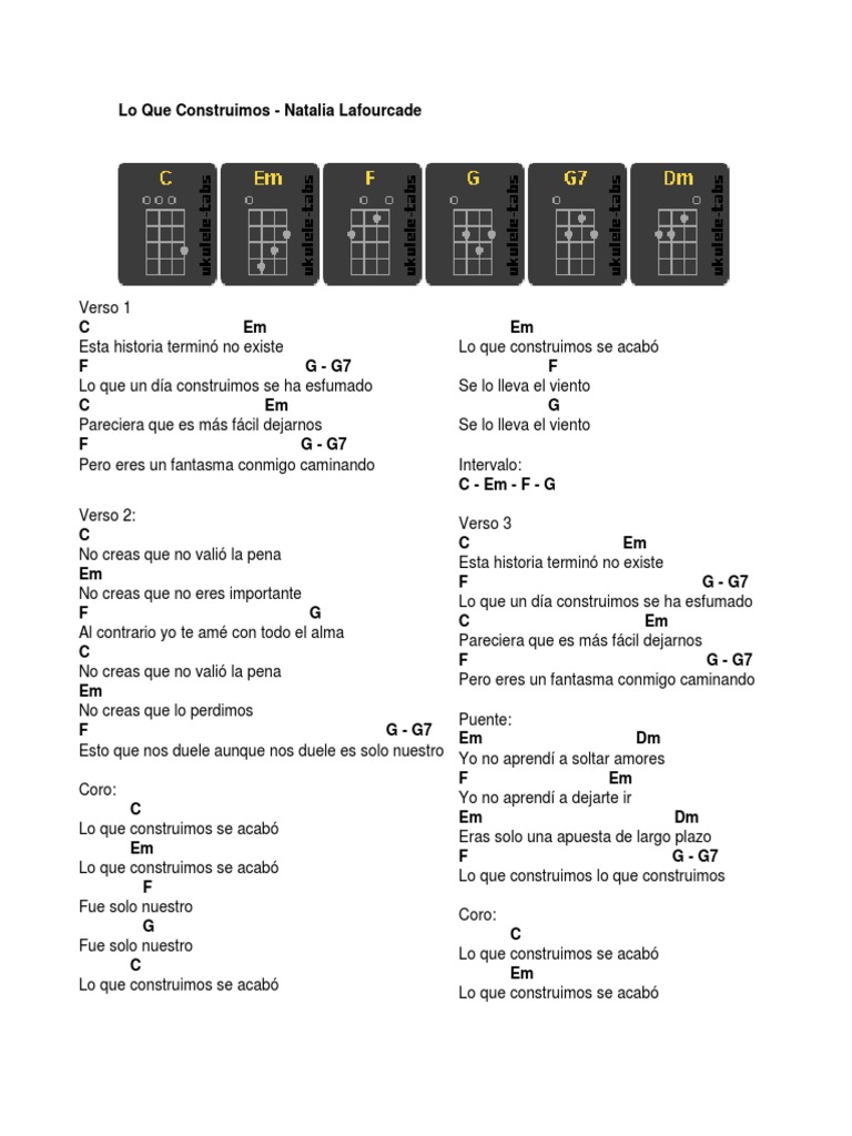 Lo Que Construimos Natalia Lafourcade | PDF