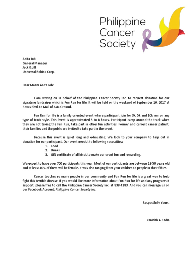 Fund Raising Letter | PDF