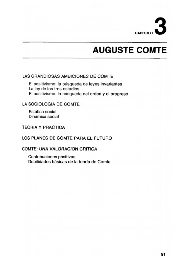 Comte Por Ritzer | PDF
