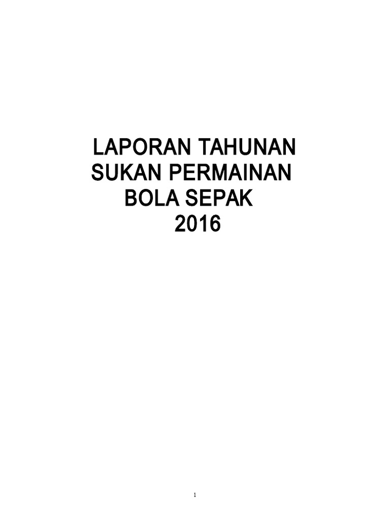 Contoh Laporan Tahunan Unit Kokurikulum | PDF