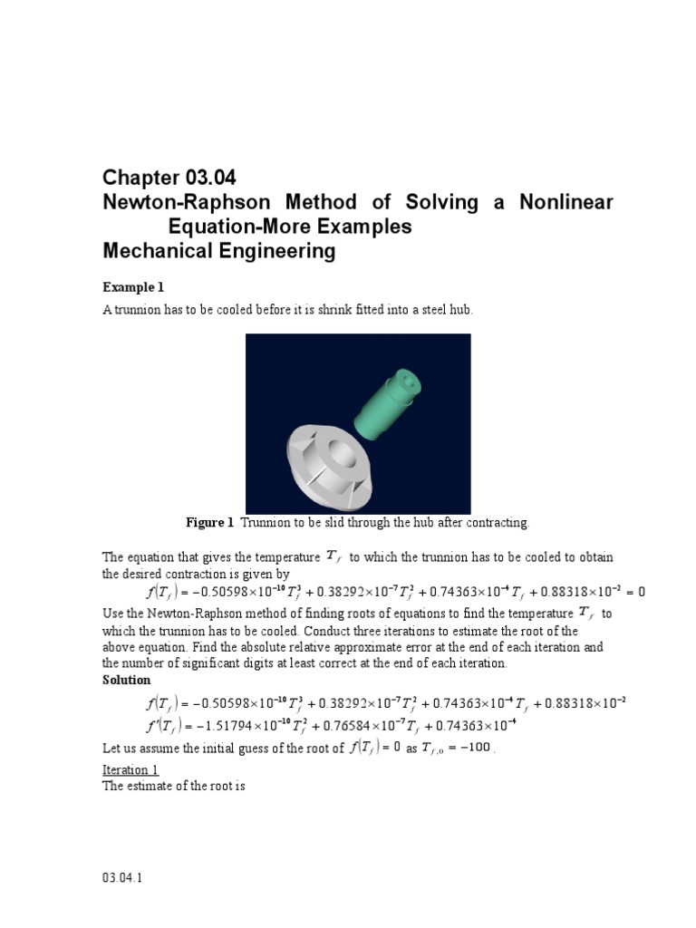 Newton-Raphson Method Examples | PDF | Numerical Analysis | Algorithms