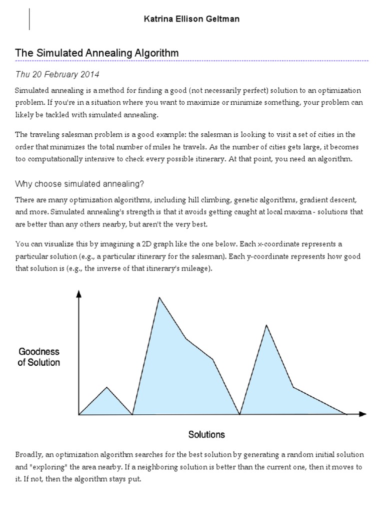 Simulated Annealing | PDF | Systems Science | Systems Theory
