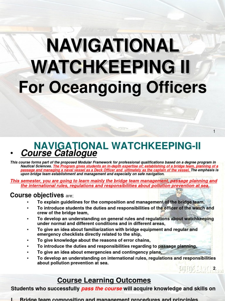 Ensuring Safe Passage: The Importance of Navigational Watchkeeping ...