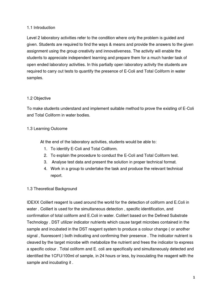 Enumeration Of Bacteria Pdf Escherichia Coli Prokaryote