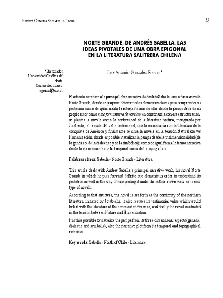 Gonzalez Pizarro, José Antonio (2002) - Norte Grande, de Andres Sabella ...