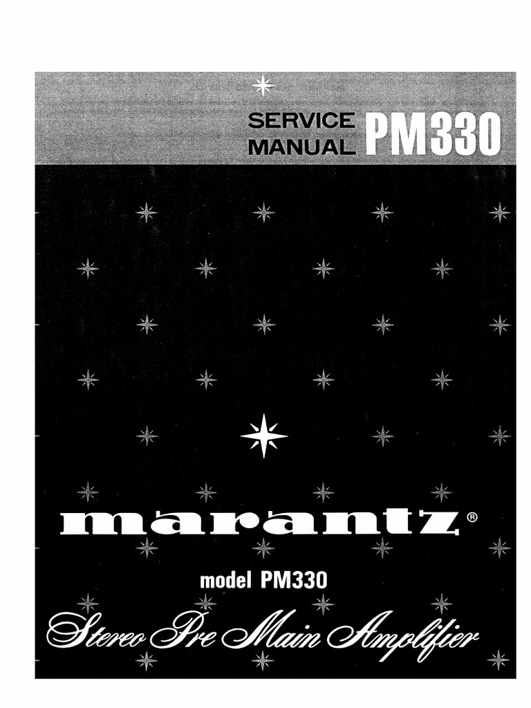 Marantz PM330 Audio PDF | PDF