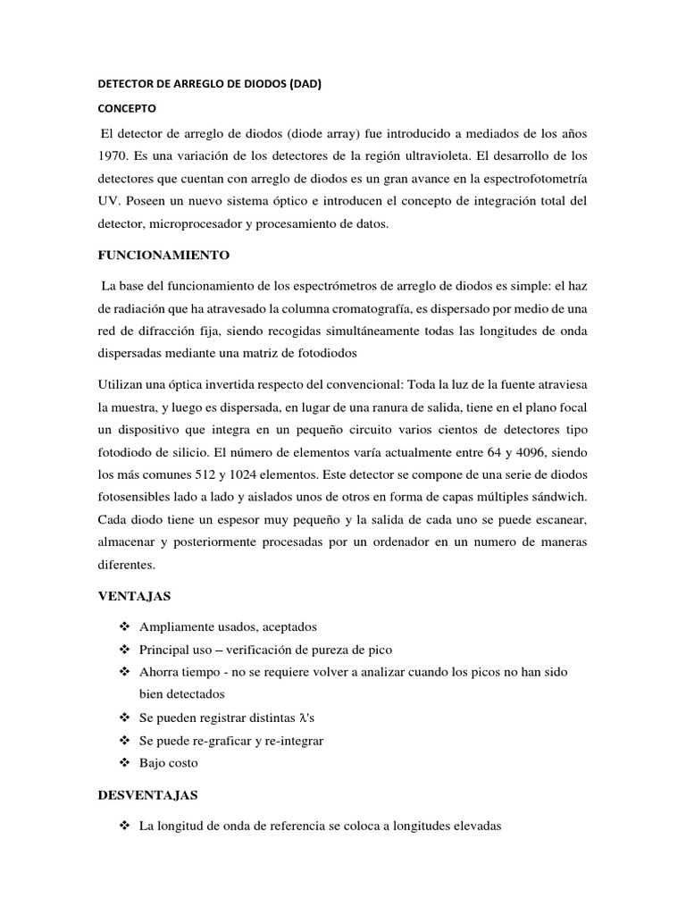 Detector de Matriz de Diodos | PDF | Óptica | Diodo