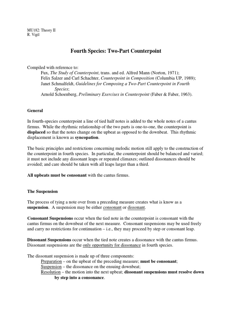 Advanced Counterpoint Guide | PDF | Interval (Music) | Music Theory