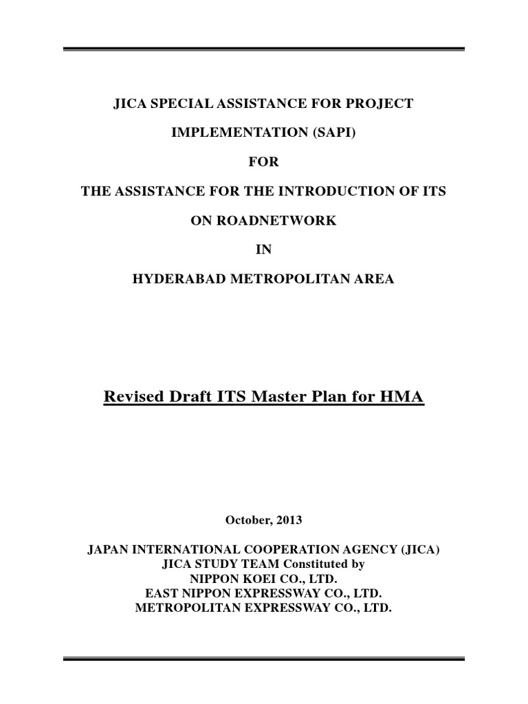 0 Draft Its Master Plan 2031 Pdf Air Pollution Industries