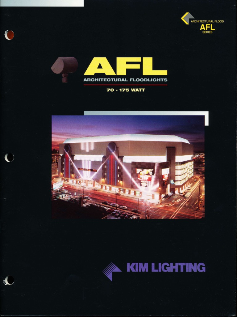 Kim Lighting AFL Series Architectural Floodlights Brochure 1996 | PDF ...