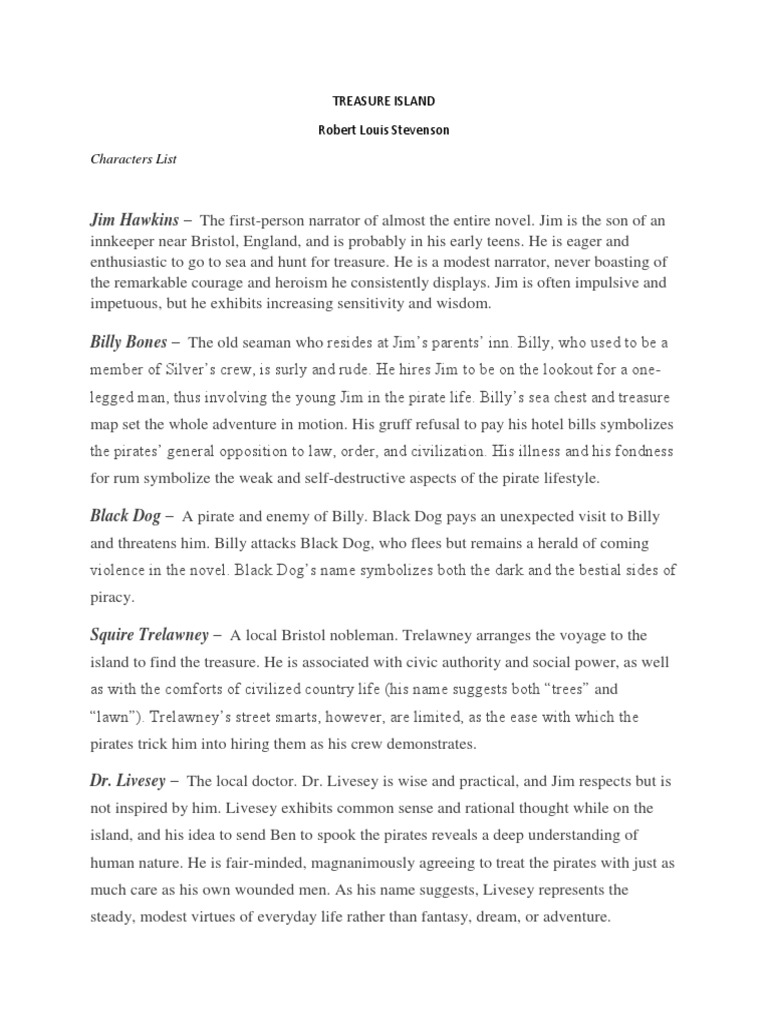 122 - Treasure Island Characters | PDF | Treasure Island