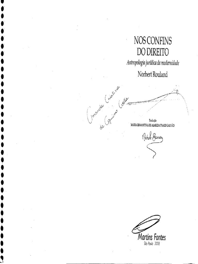 Nos Cofins Do Direito - Norbert Rouland - Compressed | PDF | Direito ...