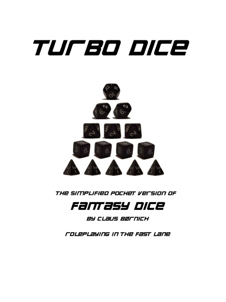 Turbo Dice | PDF | Role Playing Games | Armour