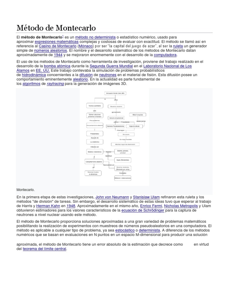 Método de Montecarlo | PDF