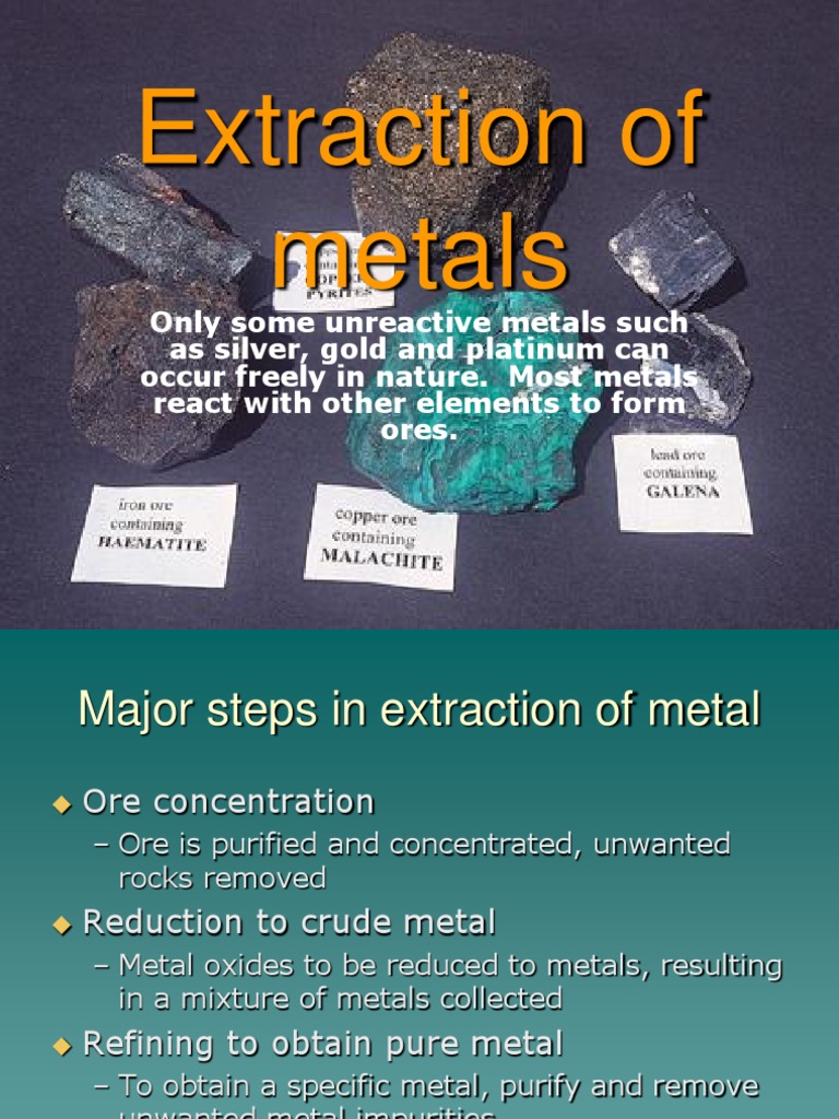Extraction of Metals6 | PDF | Steel | Rust