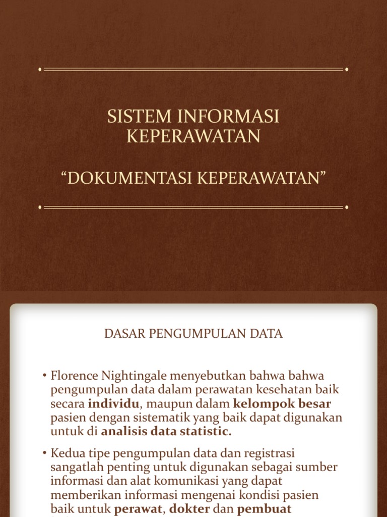 Sistem Informasi Keperawatan | PDF