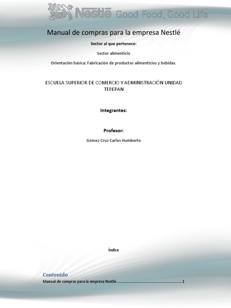 Manual de Compras 1 | PDF | Calidad (comercial) | Toma de decisiones