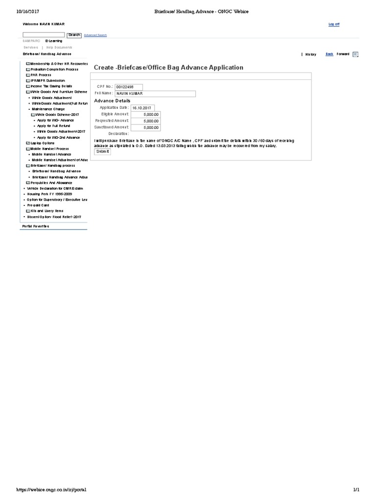 Briefcase - Handbag Advance - OnGC Webice | PDF | Public Finance | Taxation