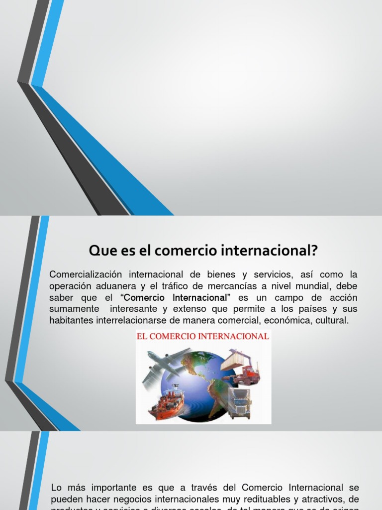 Comercio Internacional: Definición y Relevancia | PDF | Comercio | El ...