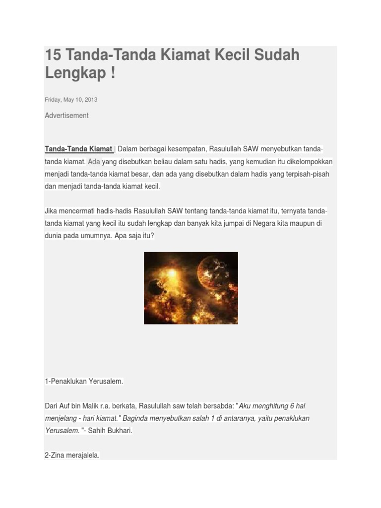 15 Tanda | PDF