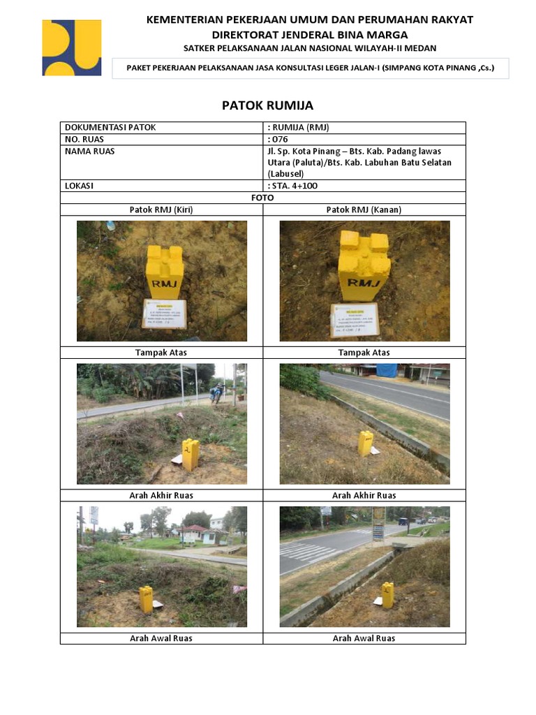 Form Foto Patok | PDF