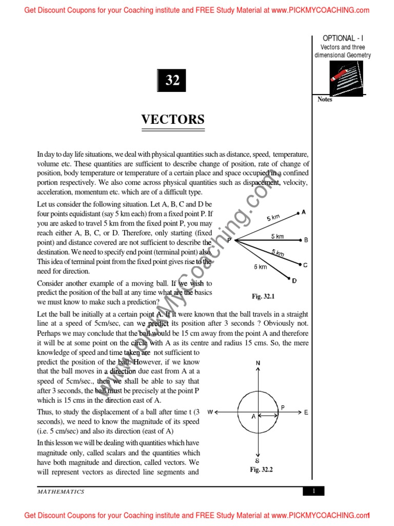 An Introduction to Vectors: Magnitude, Direction, and Representation as Directed Line Segments ...