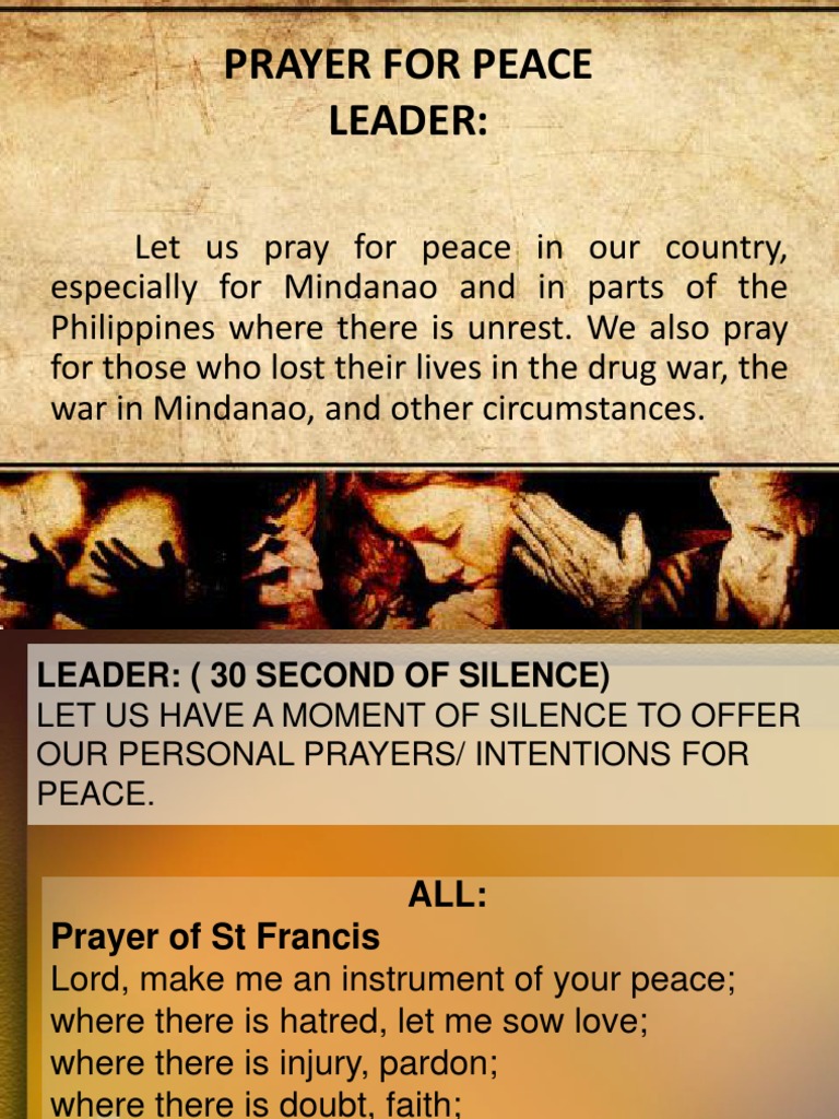 Prayer For Peace | PDF