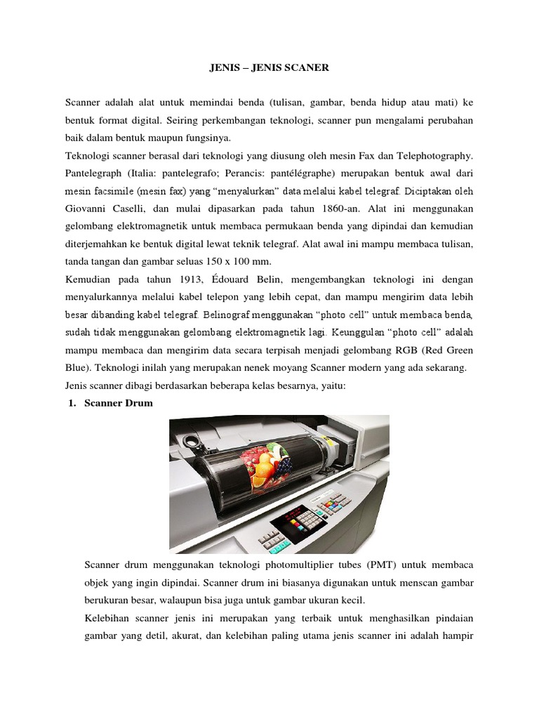 Jenis Scanner | PDF